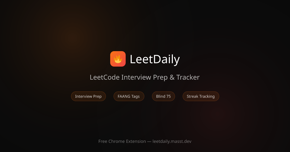 LeetDaily - Daily LeetCode Challenge, Blind 75 & NeetCode 150 Tracker